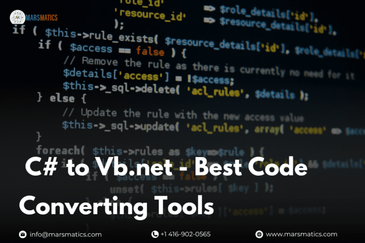 C# to Vb.net - Best Code Converting Tools - MARSMATICS